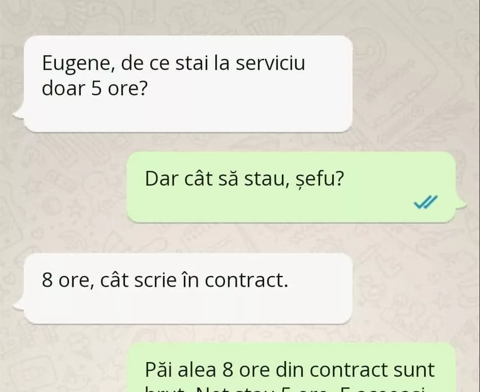 Banc: Bun raspunsul lui Eugen. - Femina.ro