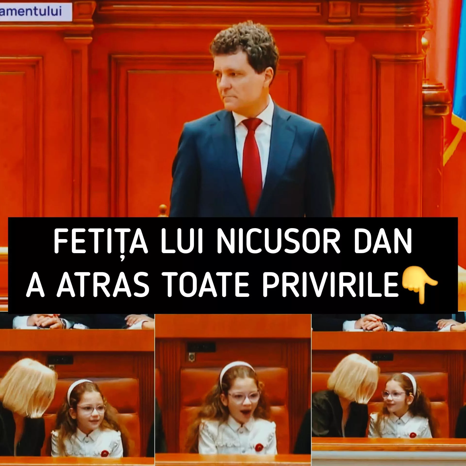 Aheea, fiica de 10 ani a președintelui Nicușor Dan, a furat privirile ...