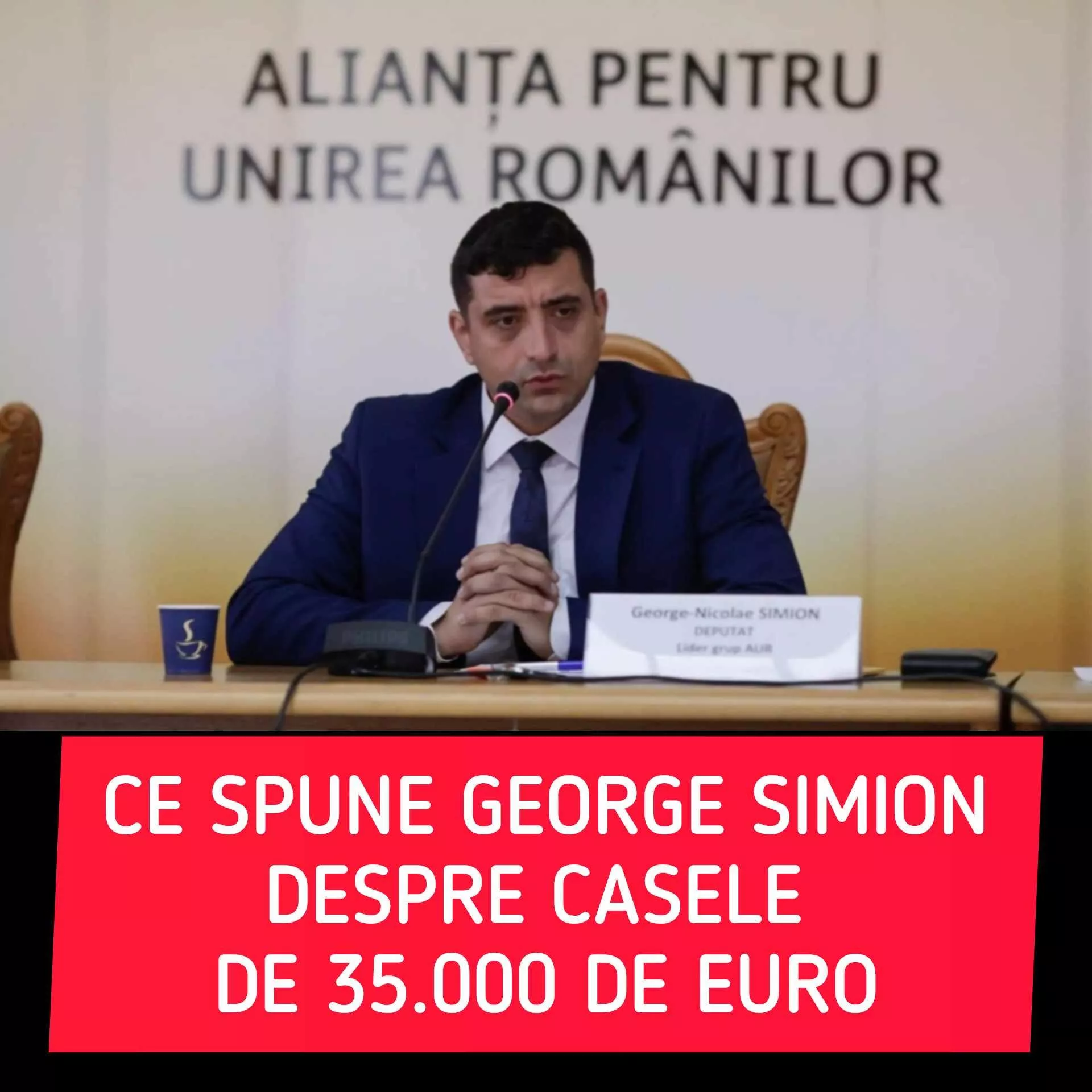 George Simion recunoaște că „casele la 35.000 de euro” au fost o ...